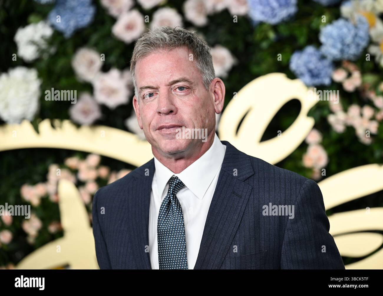 Troy Aikman attends the Disney 2025 Upfront presentation at the North ...