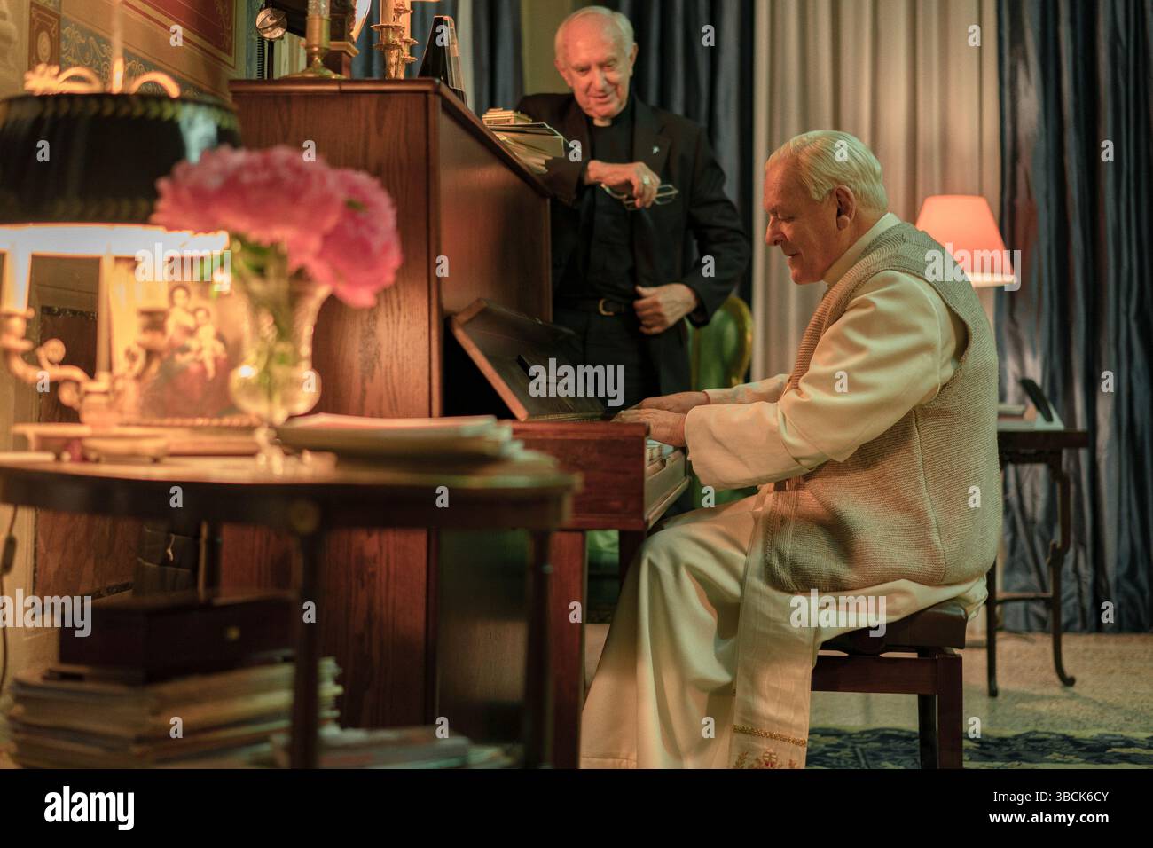 Jonathan Pryce, Anthony Hopkins, "The Two Popes " (2019) Credit: Peter ...