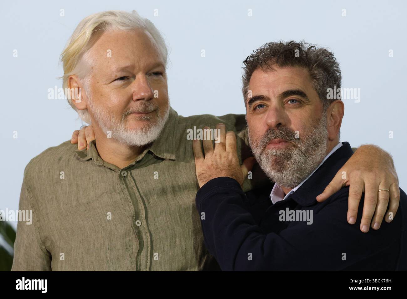 Cannes, France. 20th May, 2025. Julian Assange and Eugene Jarecki ...