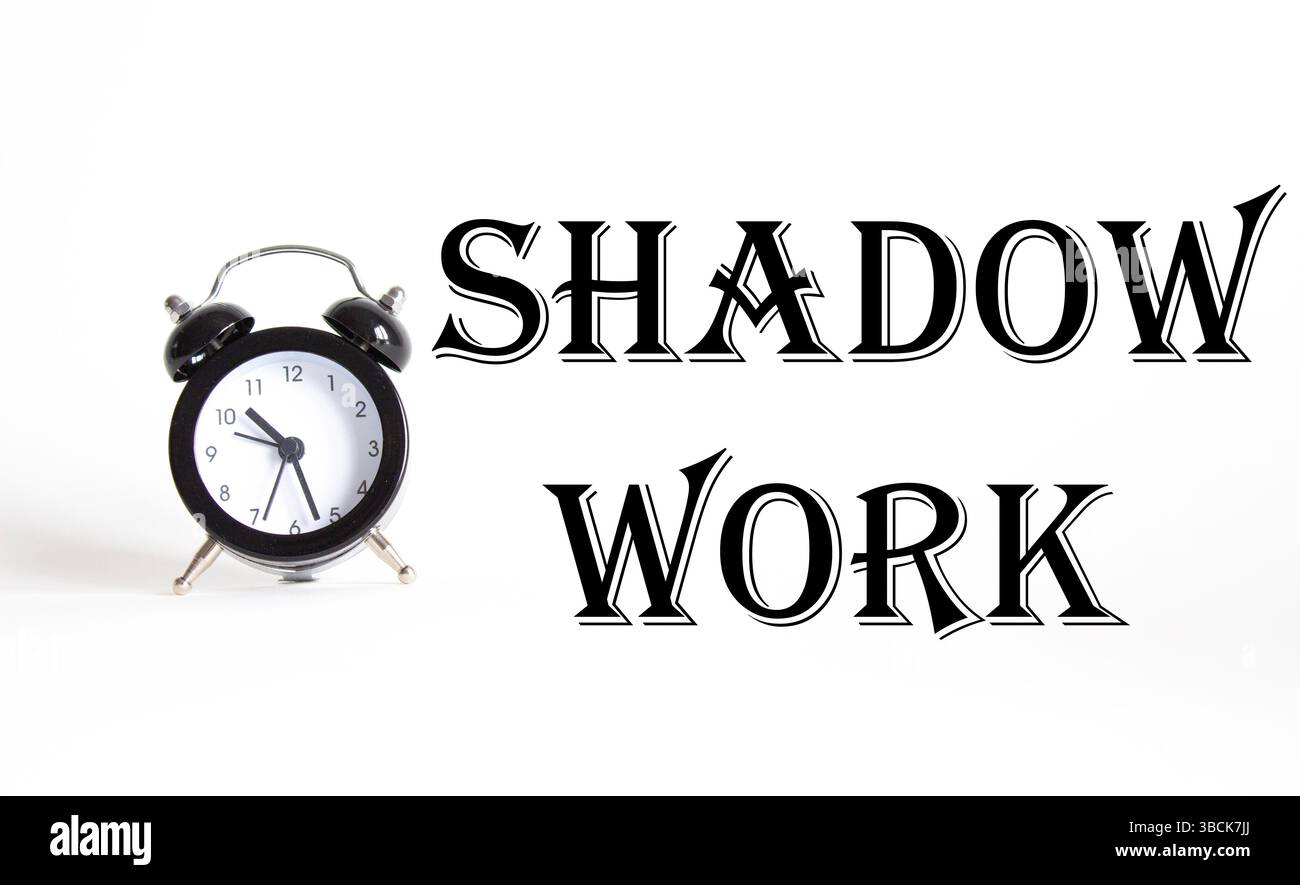 Shadow Work symbol. Concept words Shadow Work on Beautiful white ...