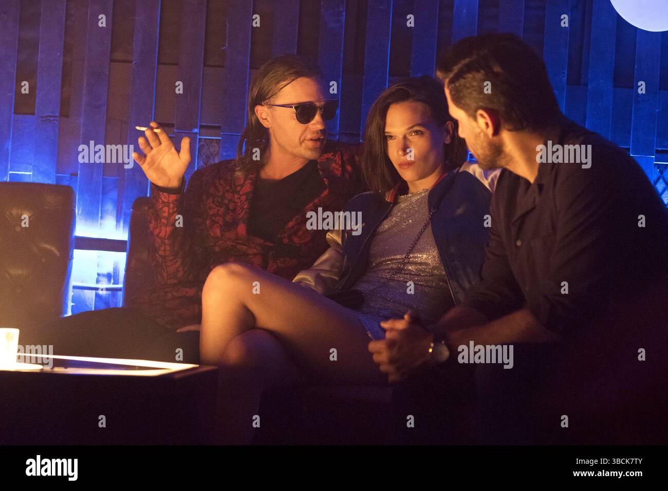 Michael Pitt, Anna Brewster, Edgar Ramírez, "Last Days of American Crime" (2020) Credit: Marcos ...