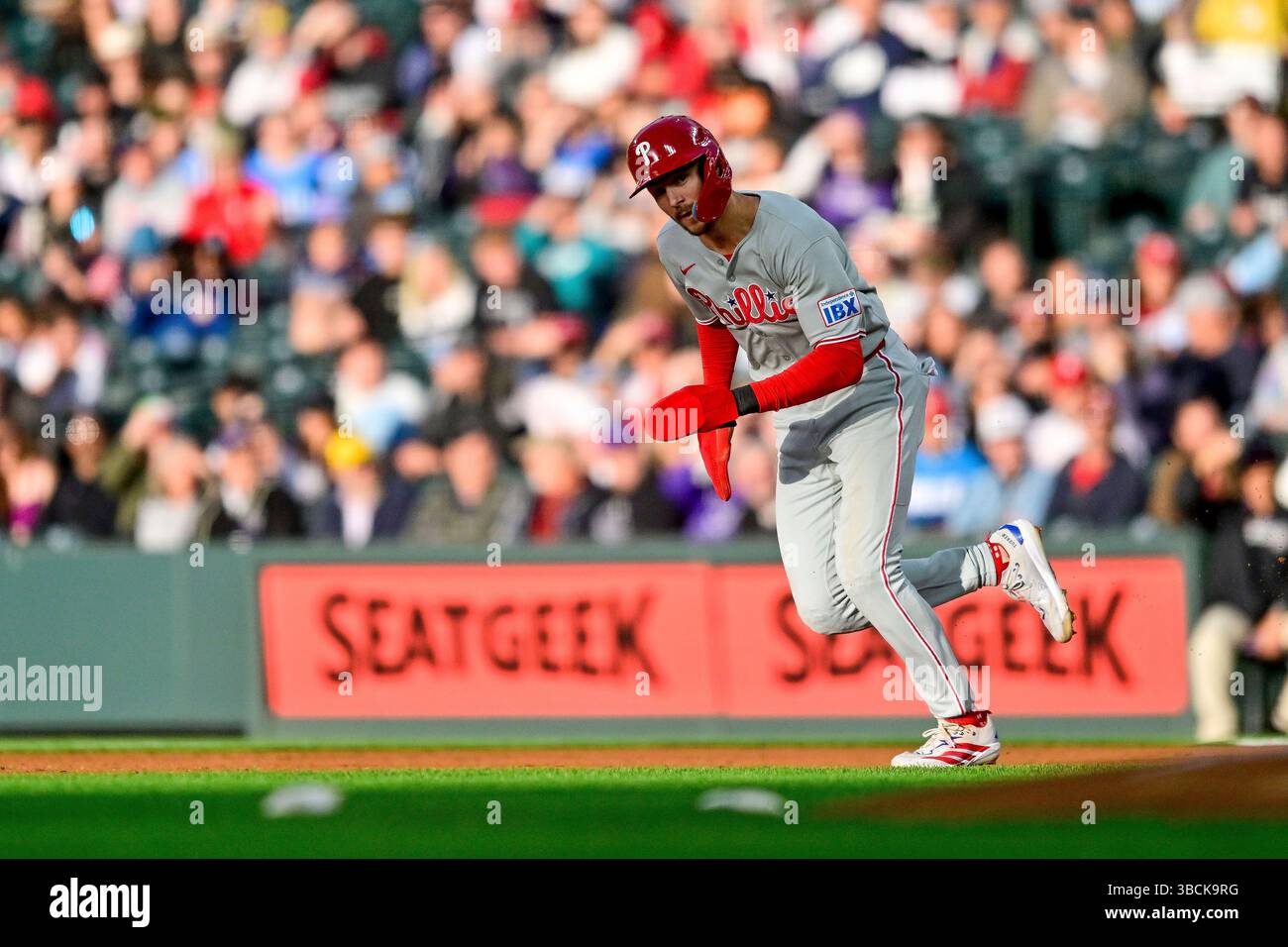 DENVER, CO - MAY 19: Philadelphia Phillies shortstop Trea Turner (7 ...