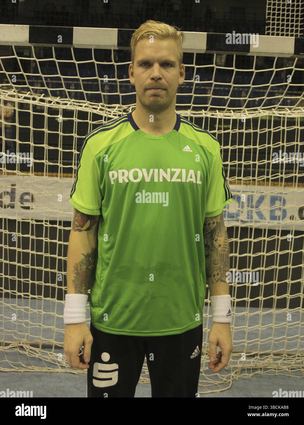 Swedish handball goalkeeper Johan Sjoestrand THW Kiel DKB handball ...