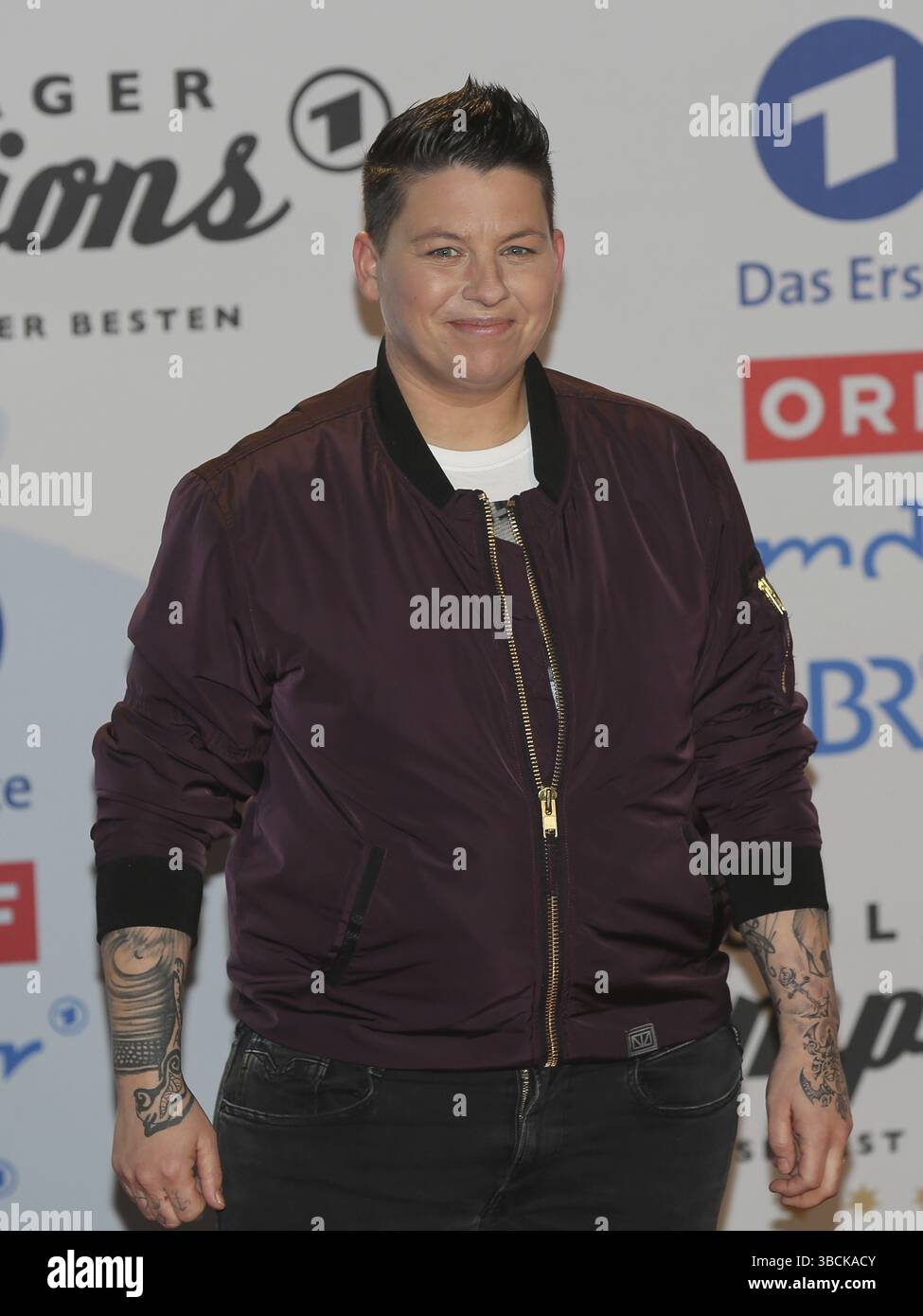 German singer songwriter guitarist Kerstin Ott on the red carpet for ...