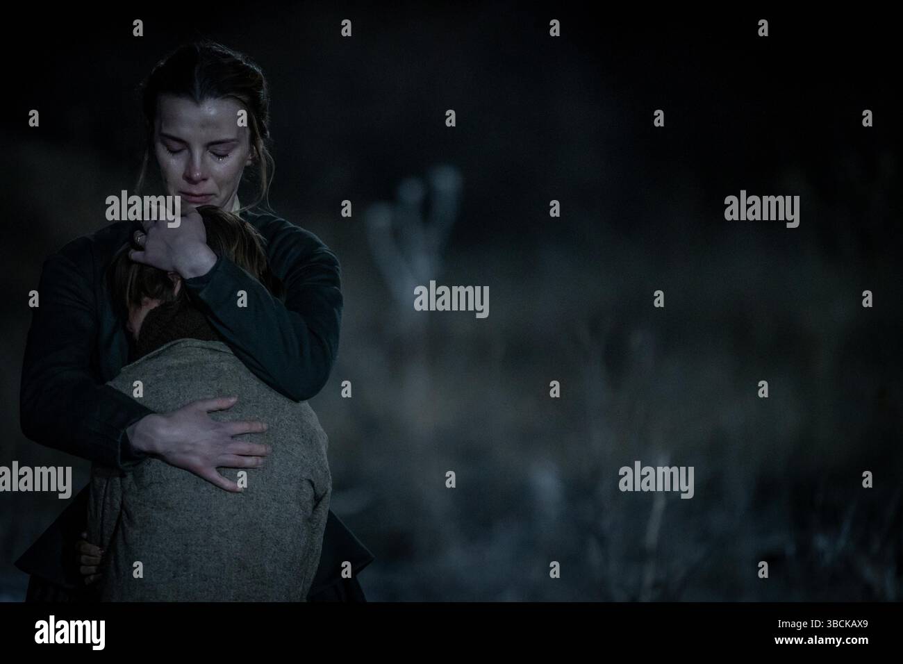 Betty Gilpin, Preston Mota, "American Primeval" (2025). Photo credit ...