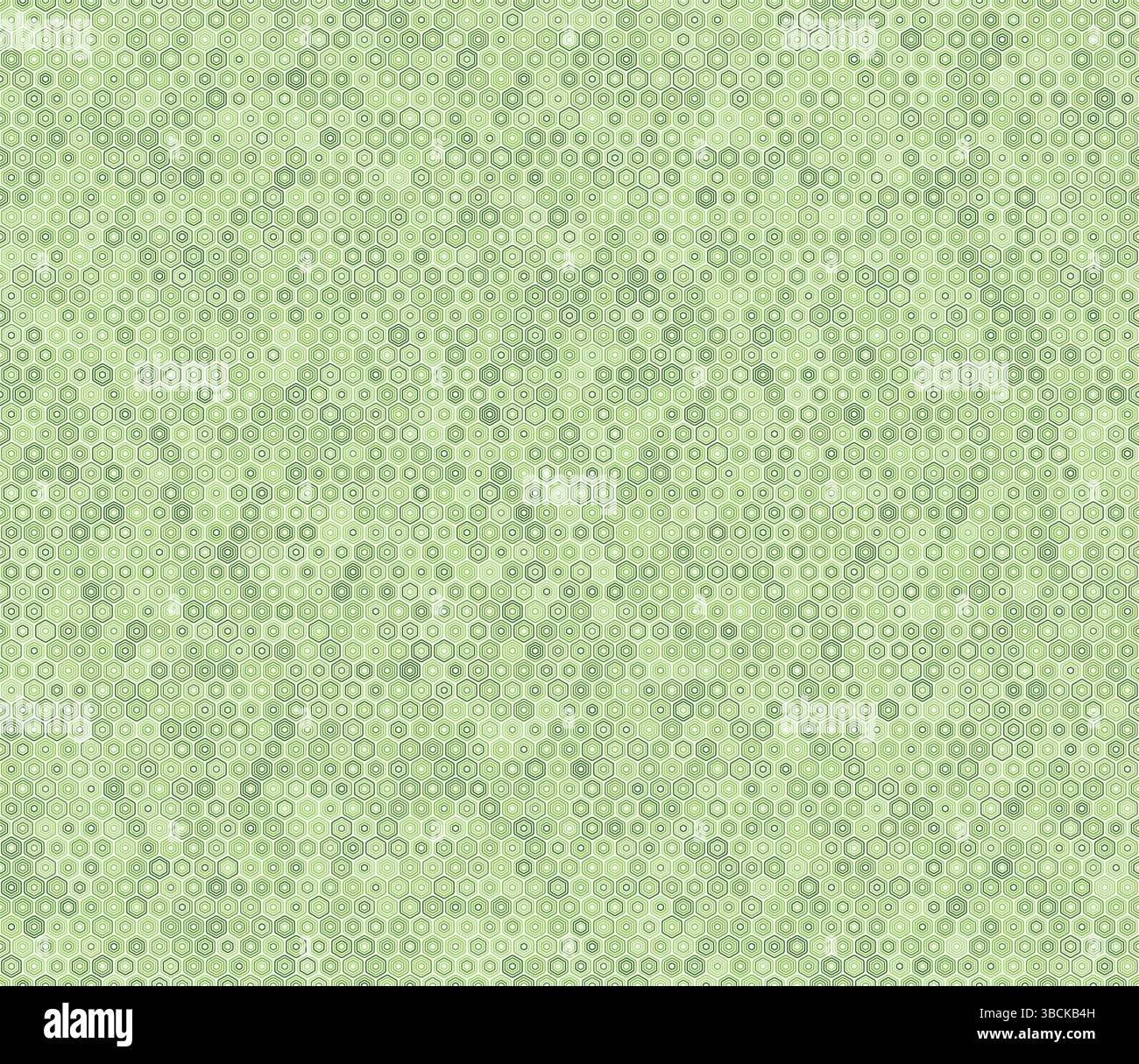 Honeycomb mosaic background. Bold stacked rounded hexagons mosaic cells. Green color tones ...