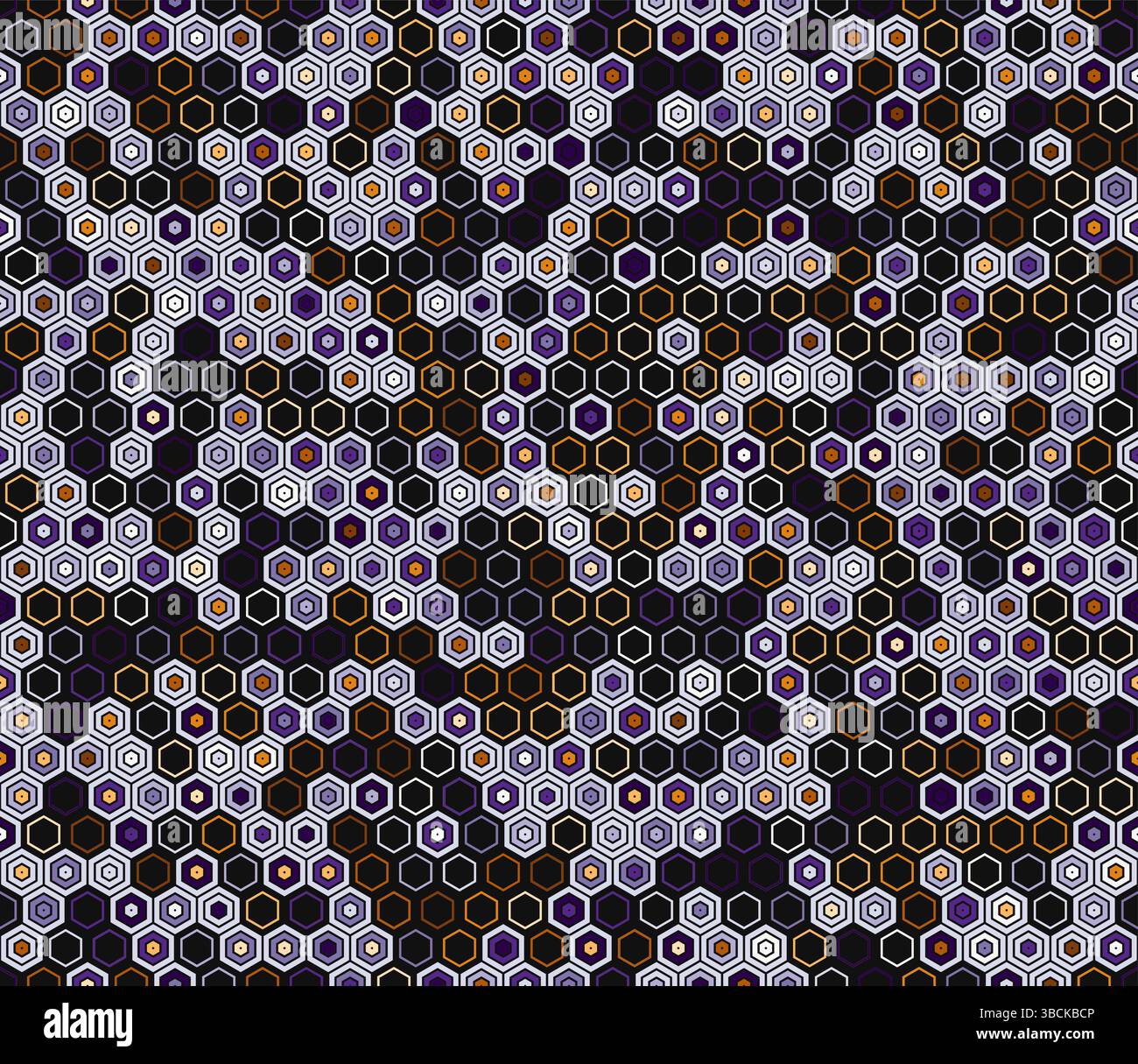 Hexagon Pattern. Geometric elements of varied style and color. Hexagon shapes. Tileable pattern ...