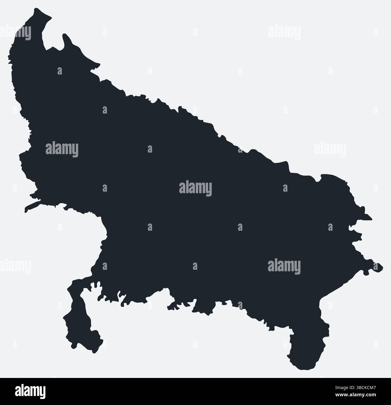 Uttar pradesh map hi-res stock photography and images - Alamy