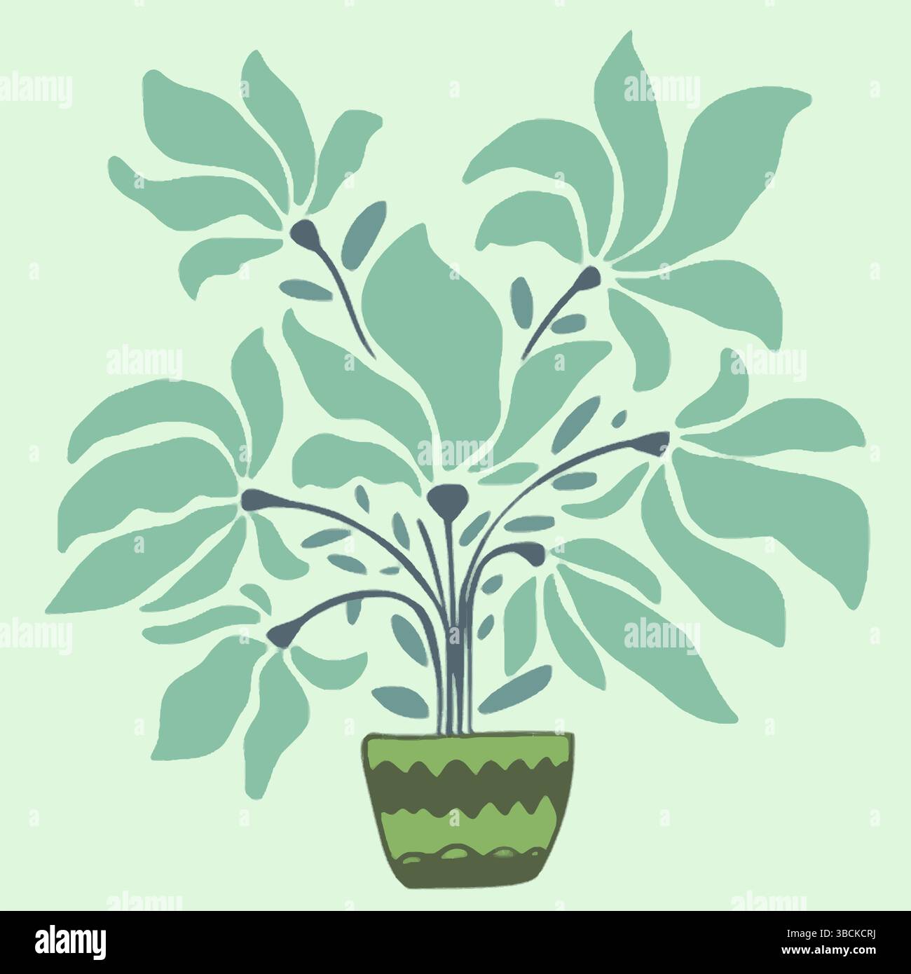 Potted Plant Vector Illustration Design Stock Vector Image & Art - Alamy