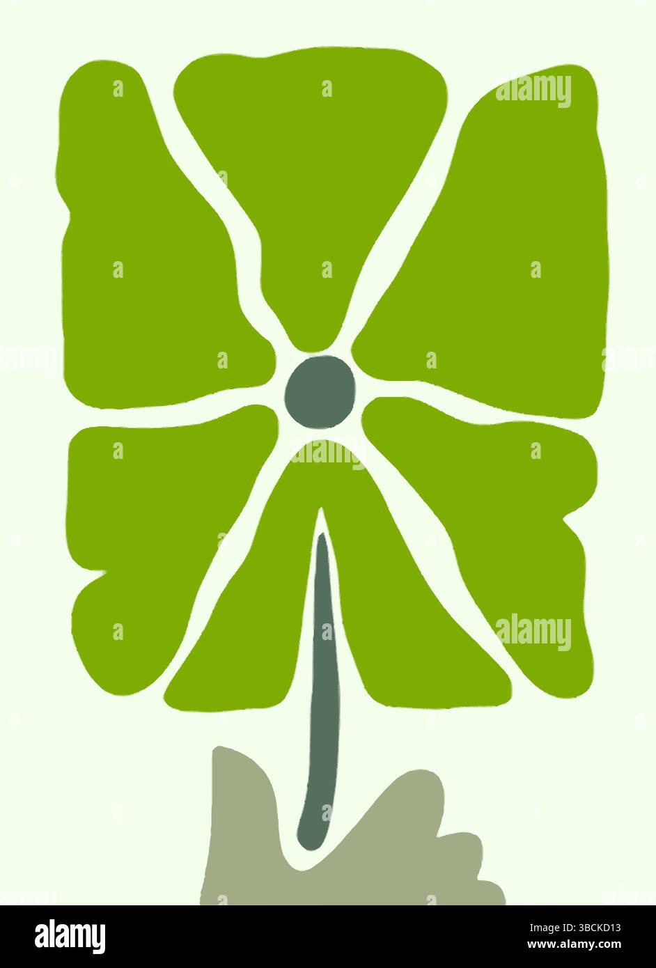 Simple stylized flower Stock Vector Images - Alamy