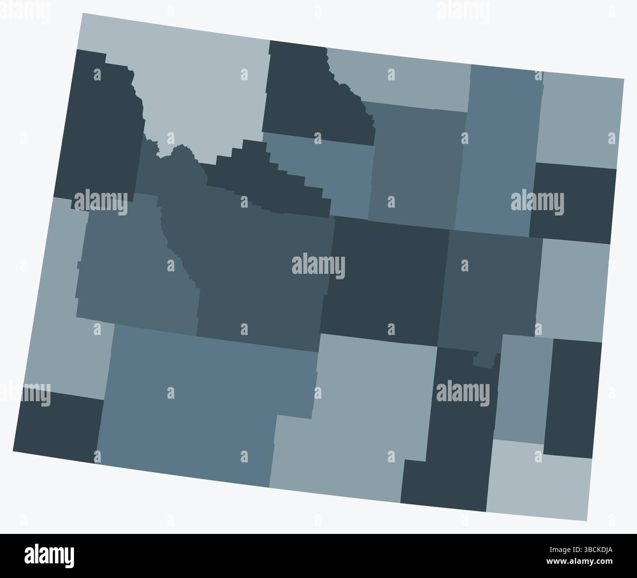 Administrative political map state Cut Out Stock Images & Pictures - Alamy