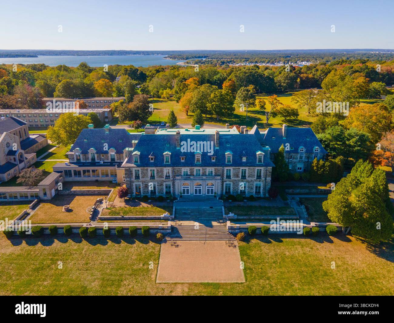 Historic Aldrich Mansion aka Indian Oaks at 836 Warwick Neck Avenue in ...