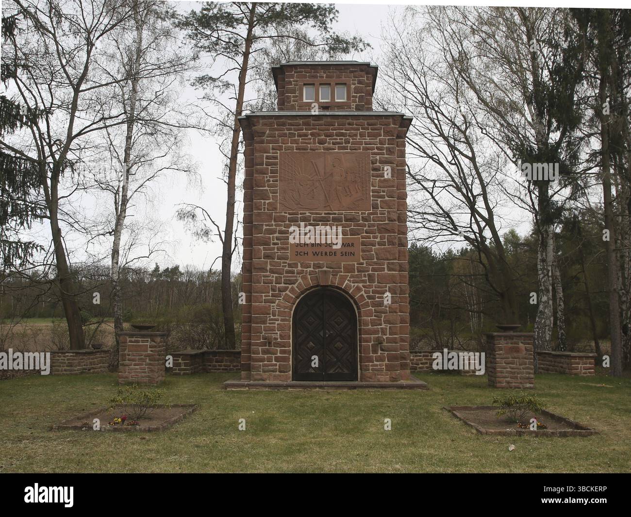 View of the Dolle death march memorial Stock Photo - Alamy