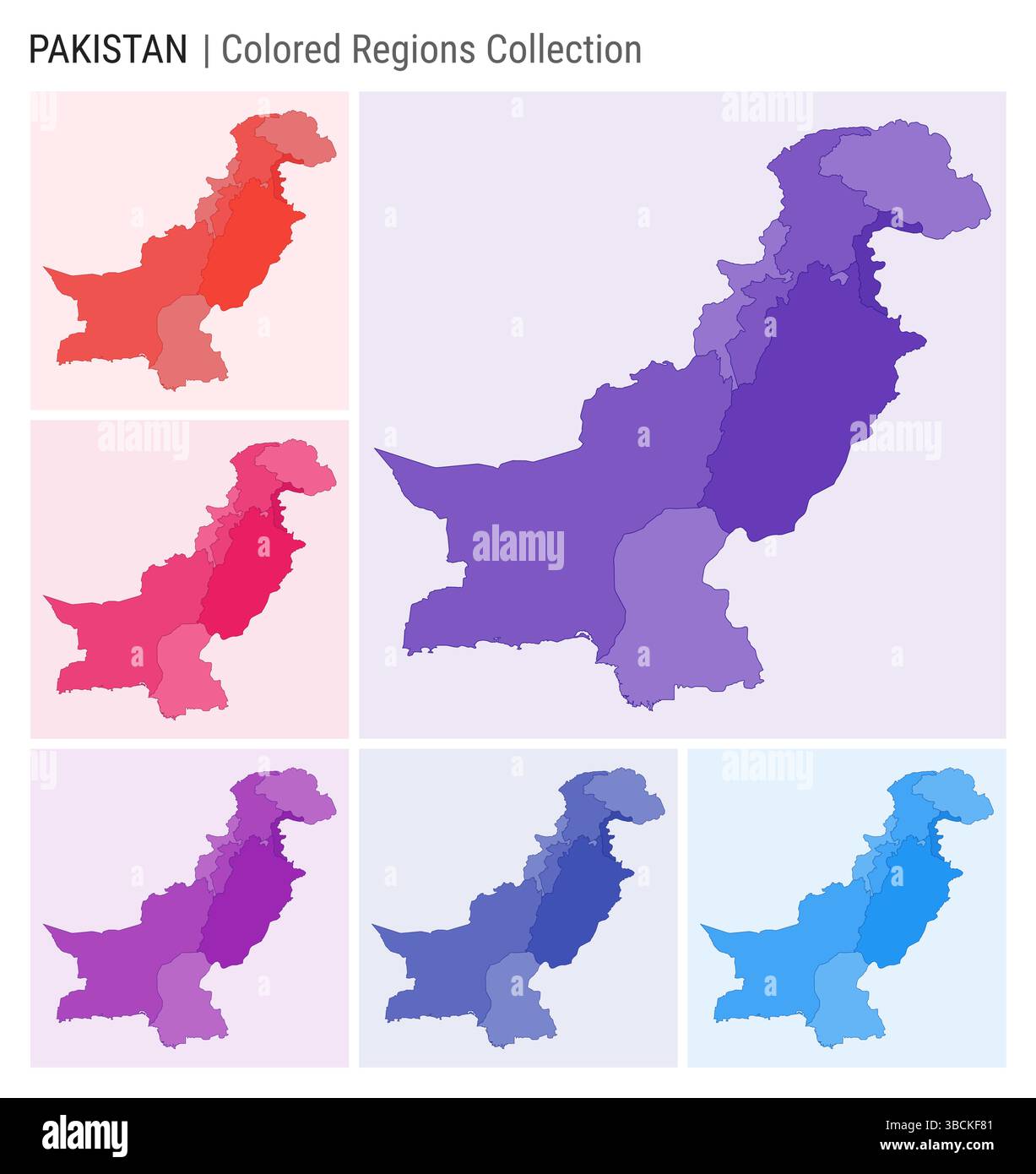Pakistan map provinces hi-res stock photography and images - Alamy