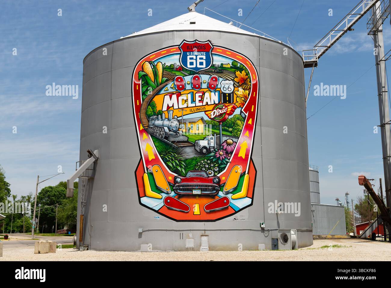 McLean, Illinois - United States - May 15th, 2025: The McLean Mural on ...