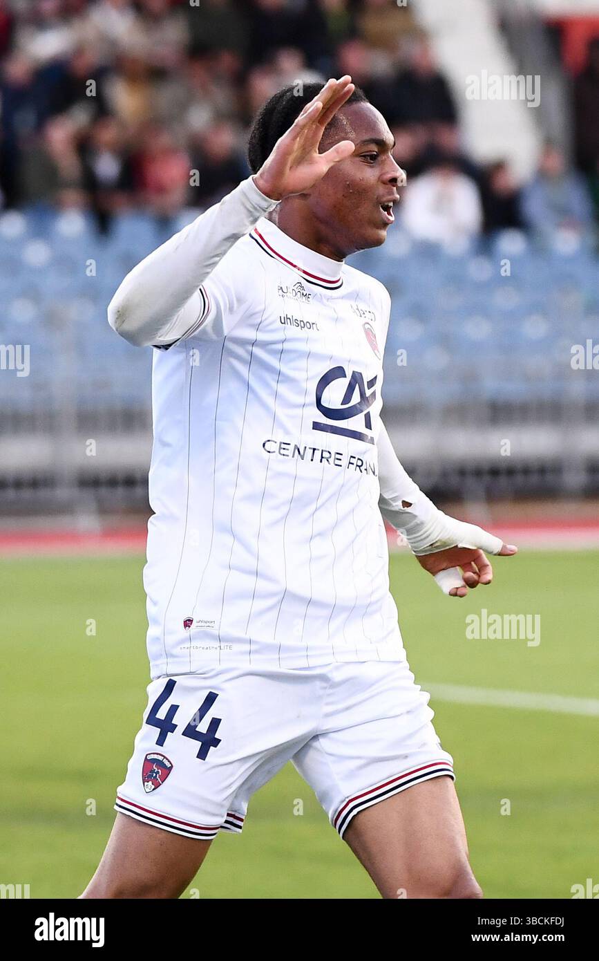 44 Allan ACKRA (cf63) during the playoffs National 1/Ligue 2 BKT first leg match between ...