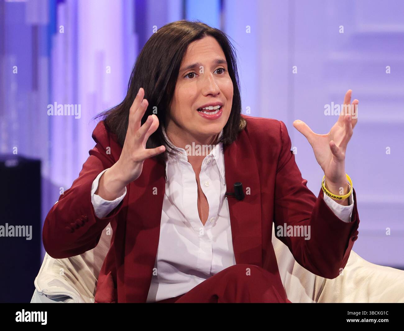 Rome, Italy. 20th May, 2025. Rome, Rai studios ex Dear, TV show "Porta ...