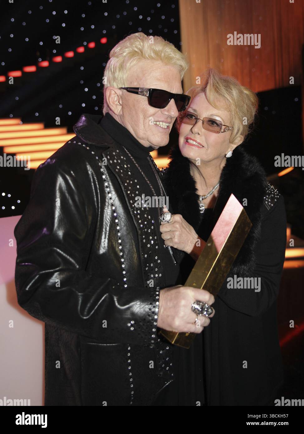 Singer Heino with his woman Hannelore at Stock Photo - Alamy