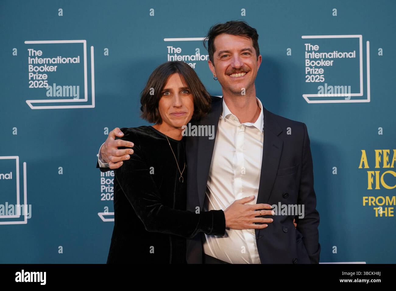 Vincenzo Latronico, author of 'Perfection', right, and Sophie Hughes ...