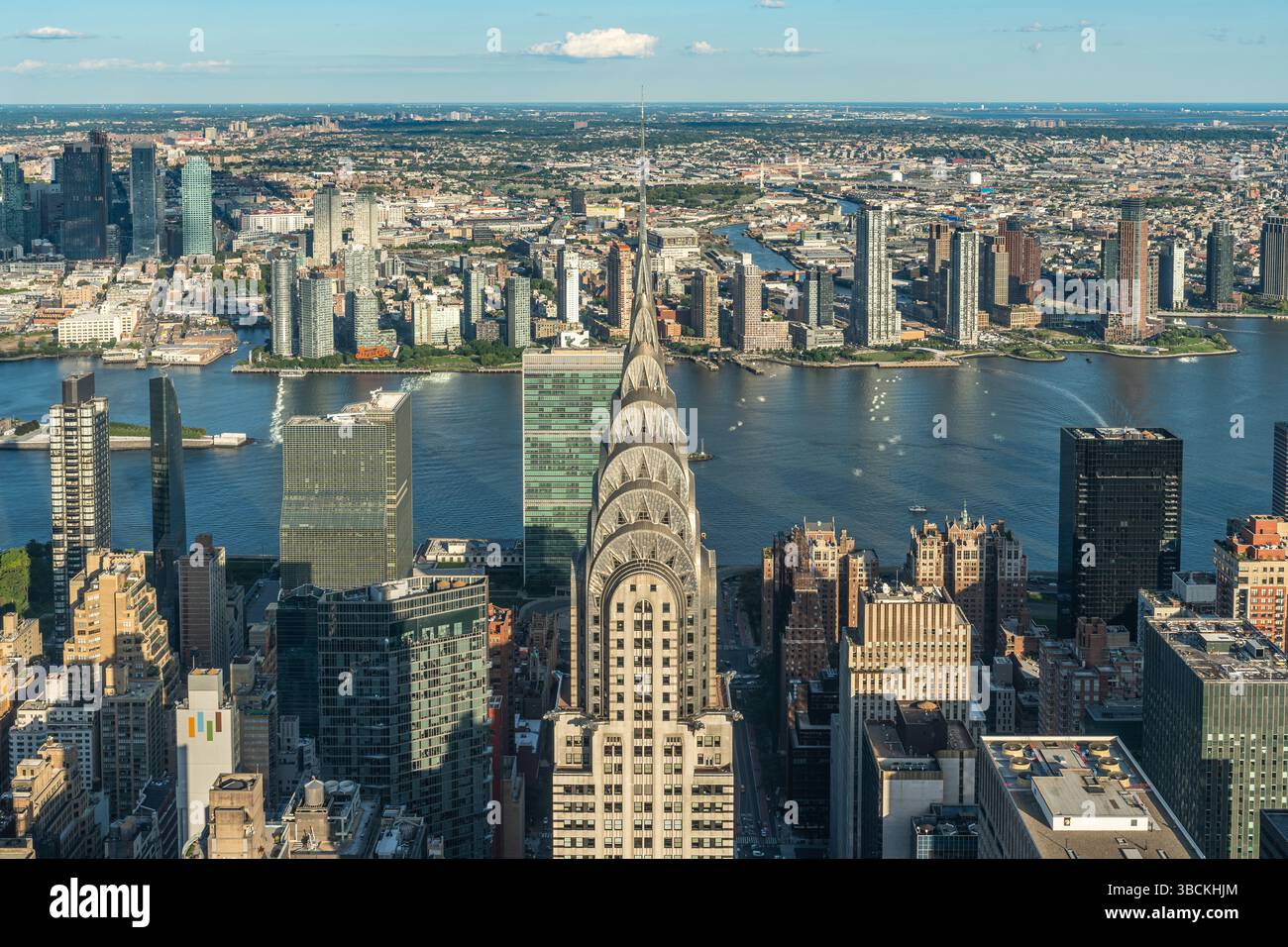 New York City, USA, Aug. 21, 2024. The Chrysler Building and Manhattan ...