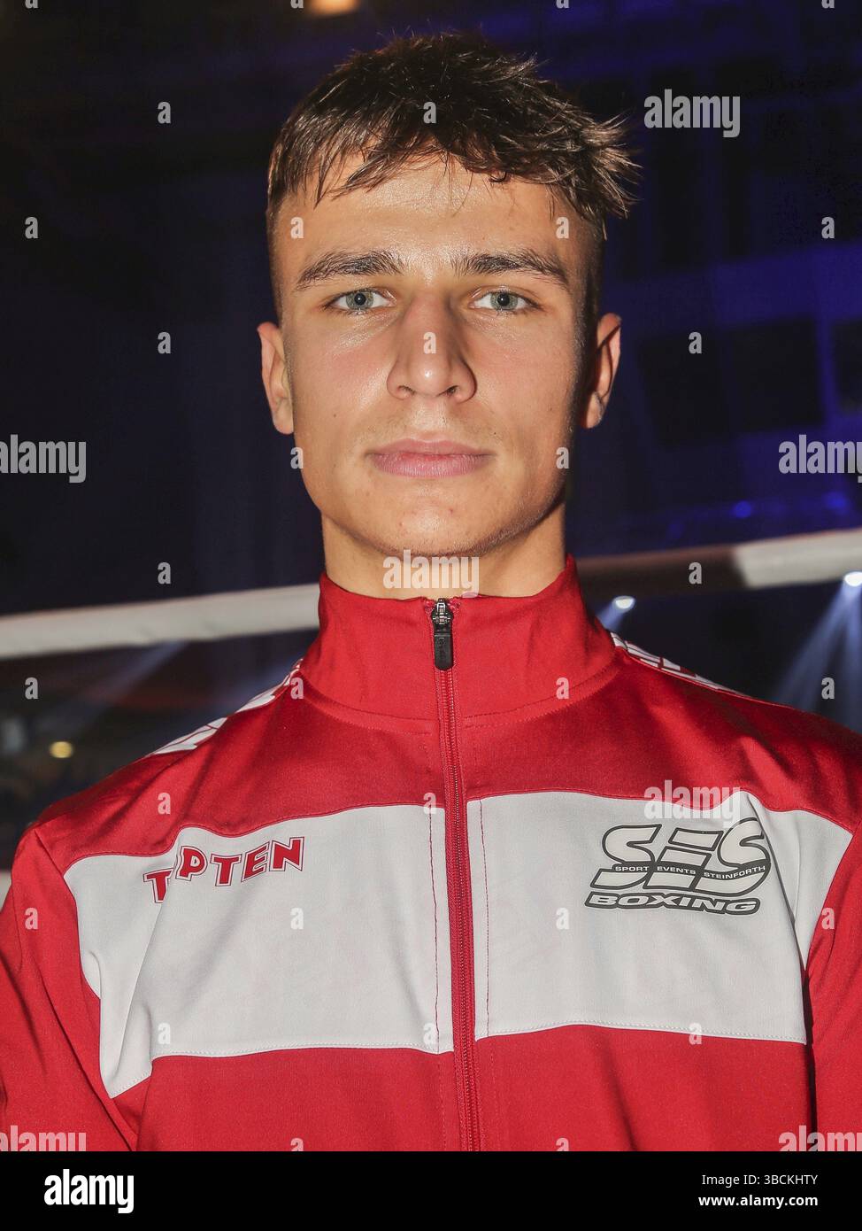 Boxer Max Suske after his fight at the SES Boxing Gala on 9 October ...