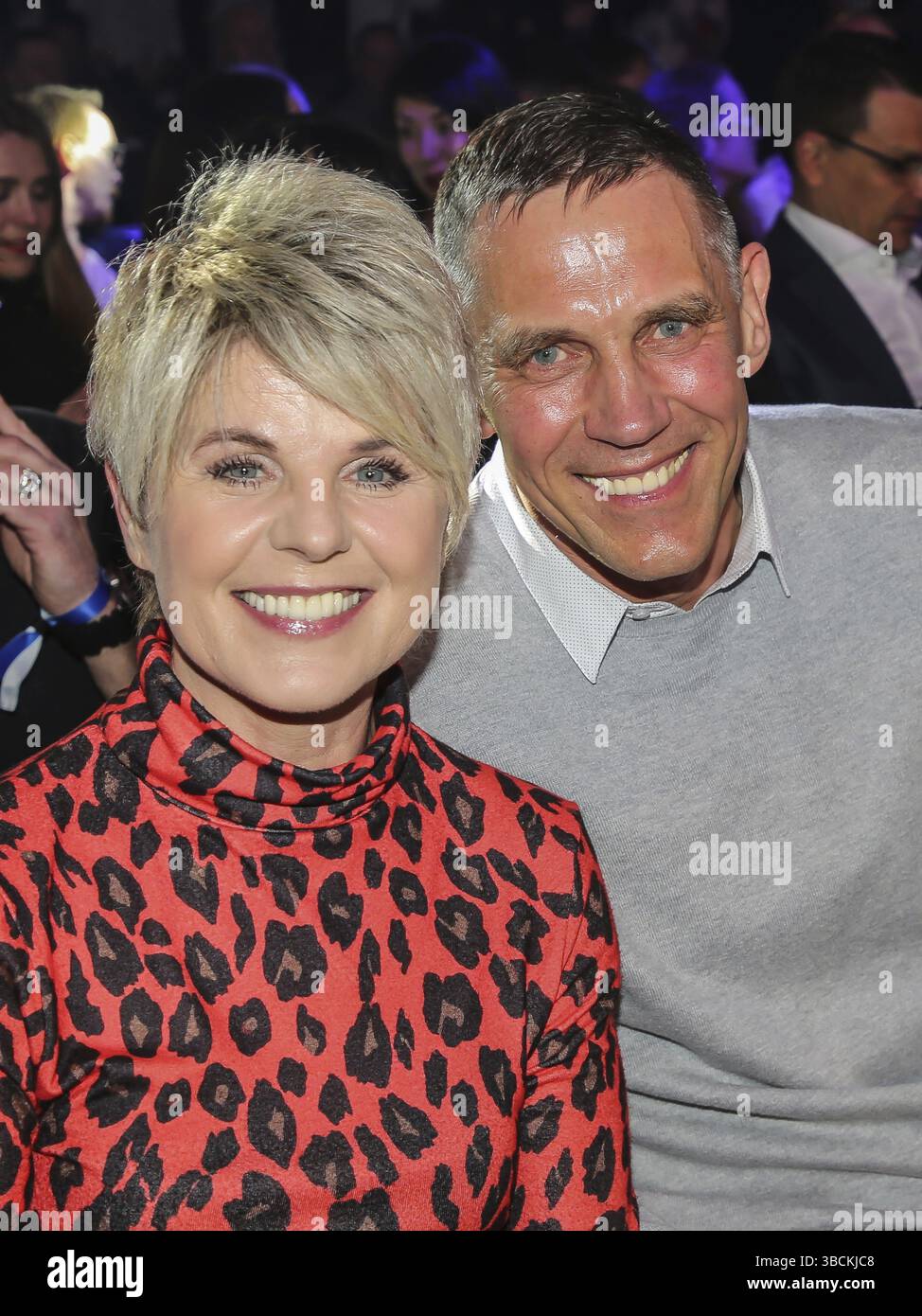 German country and pop singer Linda Feller with man Andreas Schmid SES ...