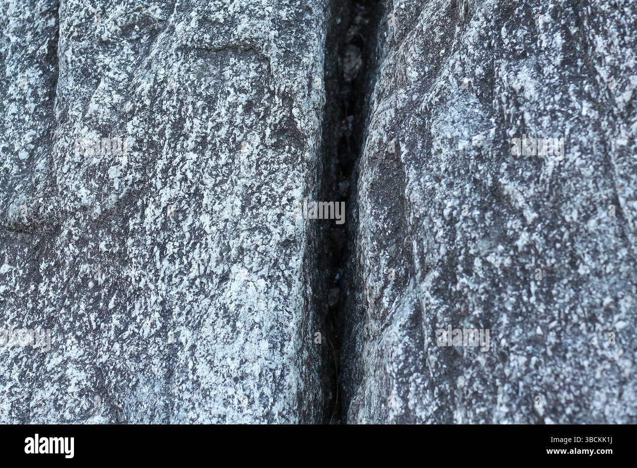 Crack On A Rock Climbing Route Stock Photo - Alamy