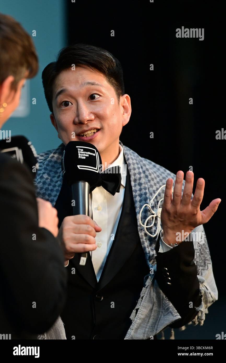 LONDON, UK. 20th May, 2025. Anton Hur at International Booker Prize ...