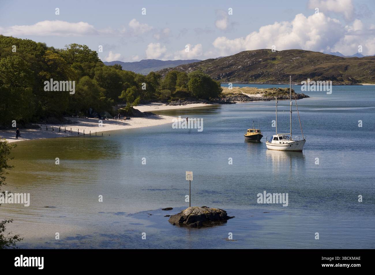 Morar Beach, Silver sands of Morar, Morar, Scotland, United Kingdom ...
