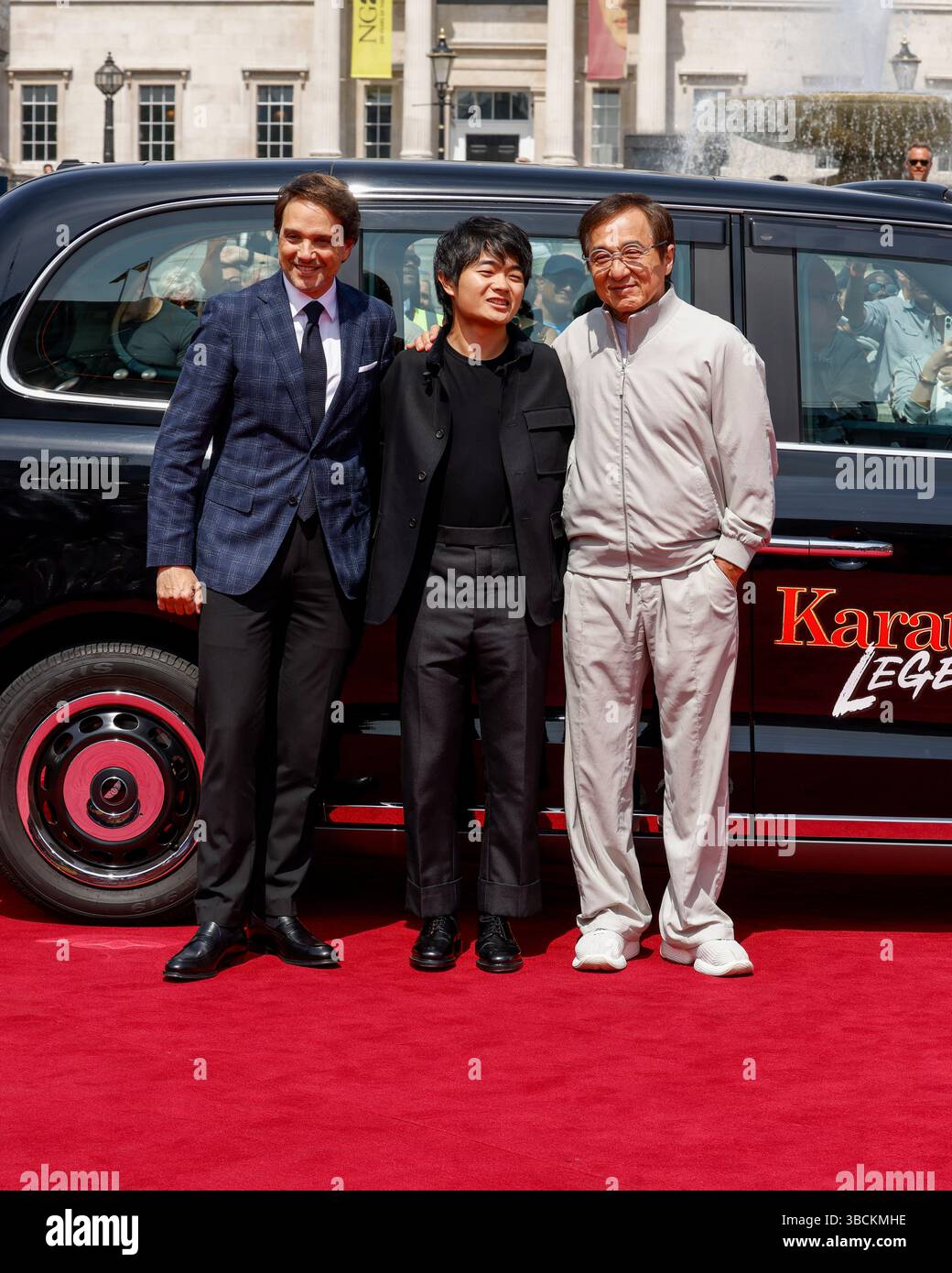 London, UK. 20th May, 2025. (From L R) Ralph Macchio, Ben Wang and ...