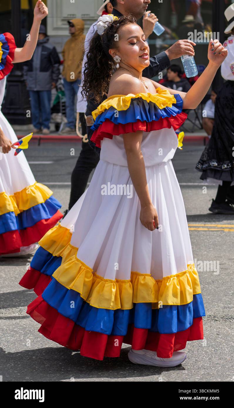 A dancer at the Victoria Day Parade on May 19, 2025 in Victoria ...