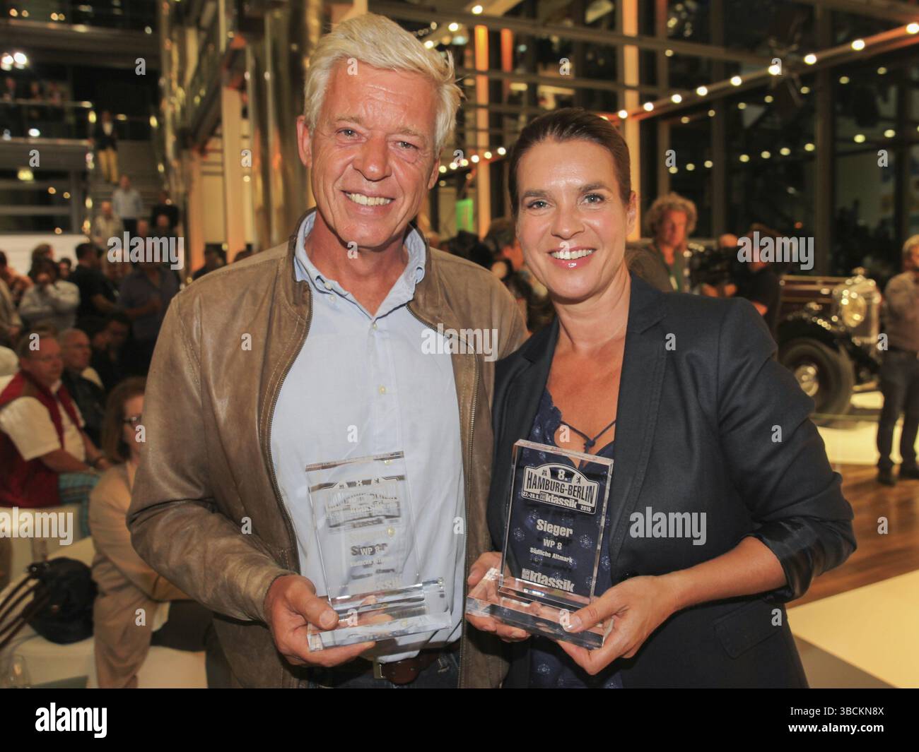 Ulrich Knieps from BMW and former German figure skater Kati Witt 8th ...