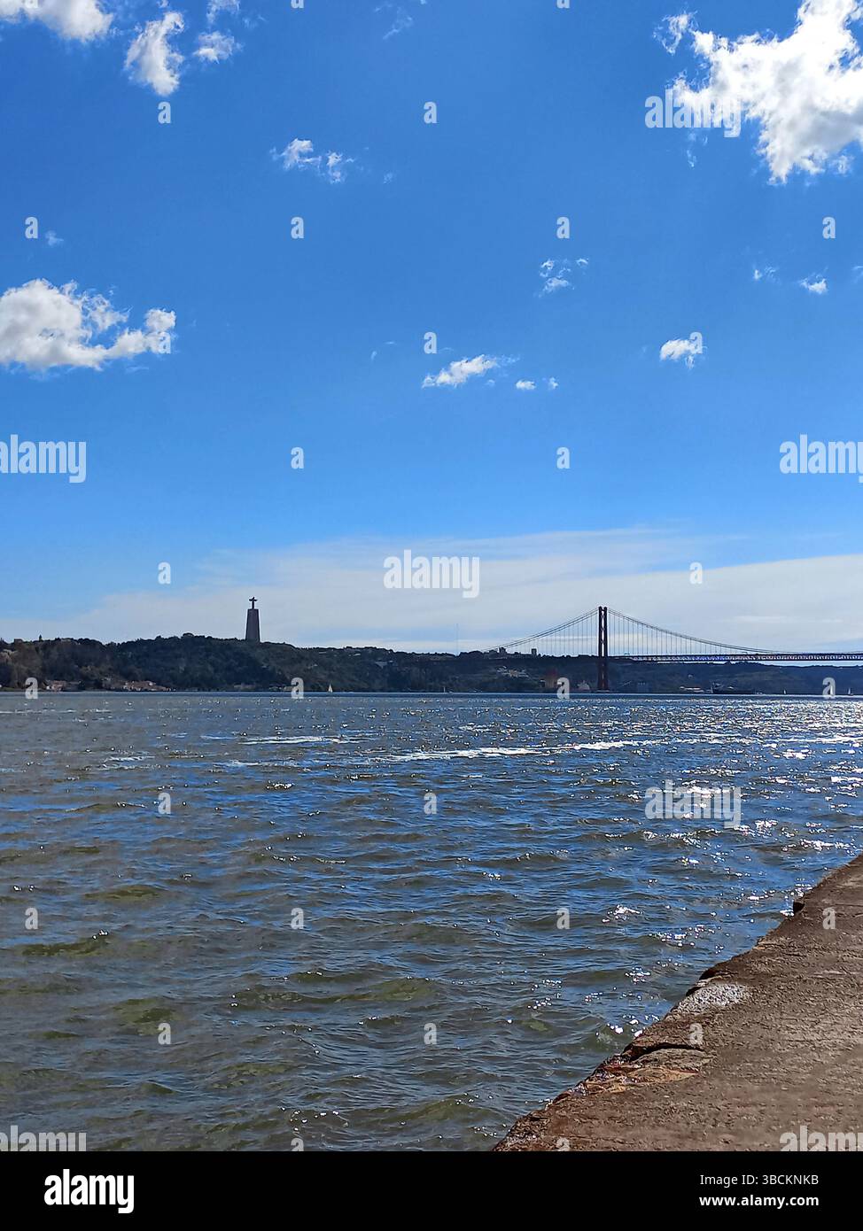 Portugal lisbon view cristo hi-res stock photography and images - Alamy