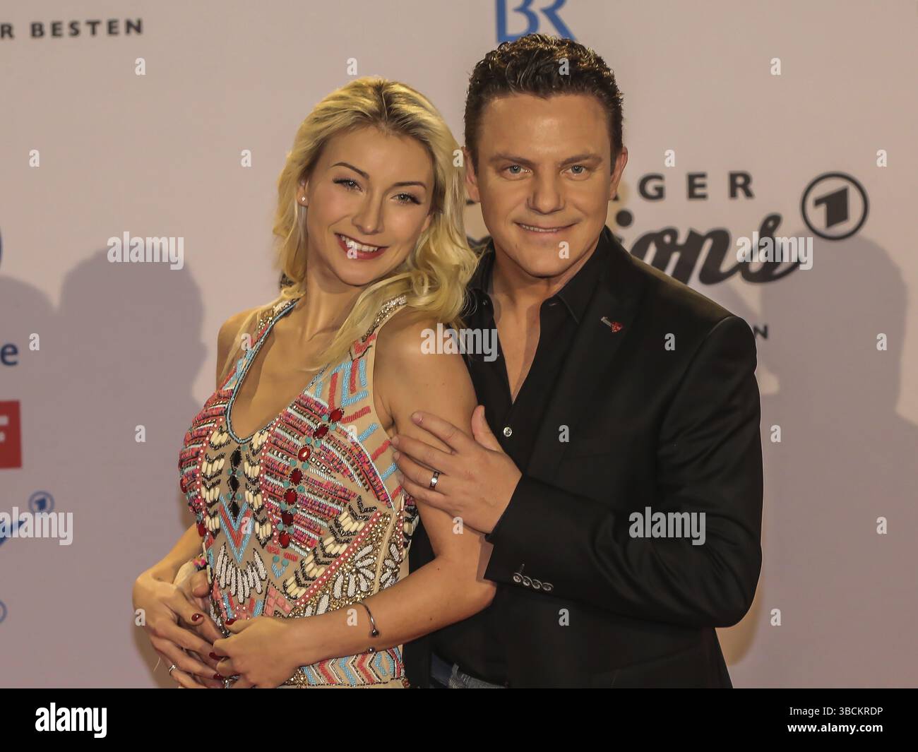 Singer Stefan Mross and singer Anna-Carina Woitschack at ...