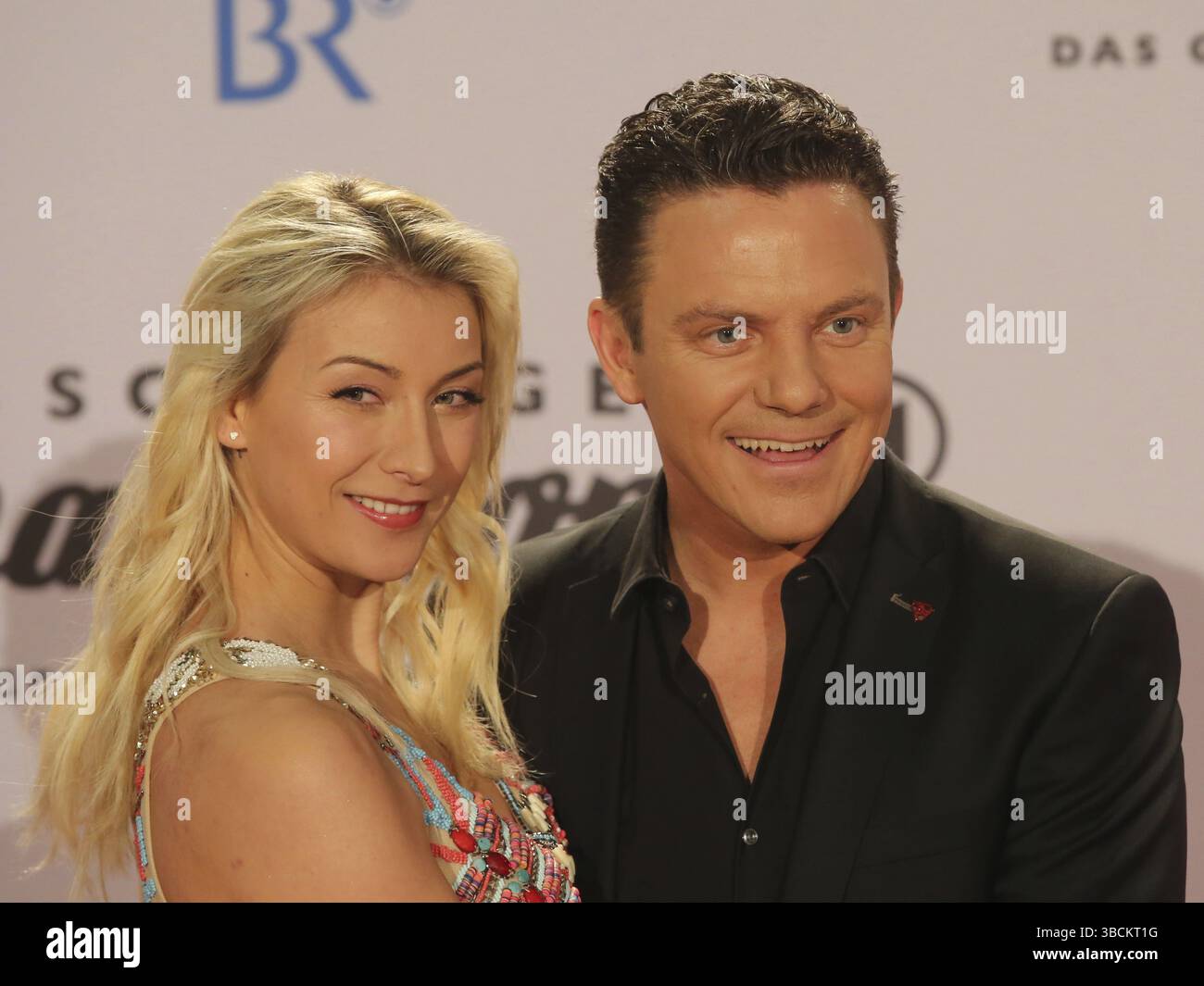 Singer Stefan Mross and singer Anna-Carina Woitschack at ...