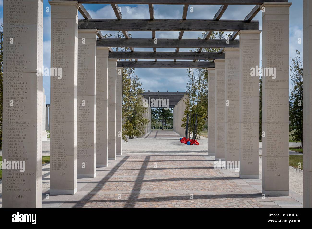 Vers-Sur-Mer, France - 05 16 2025: British Normandy Memorial. Roll of ...