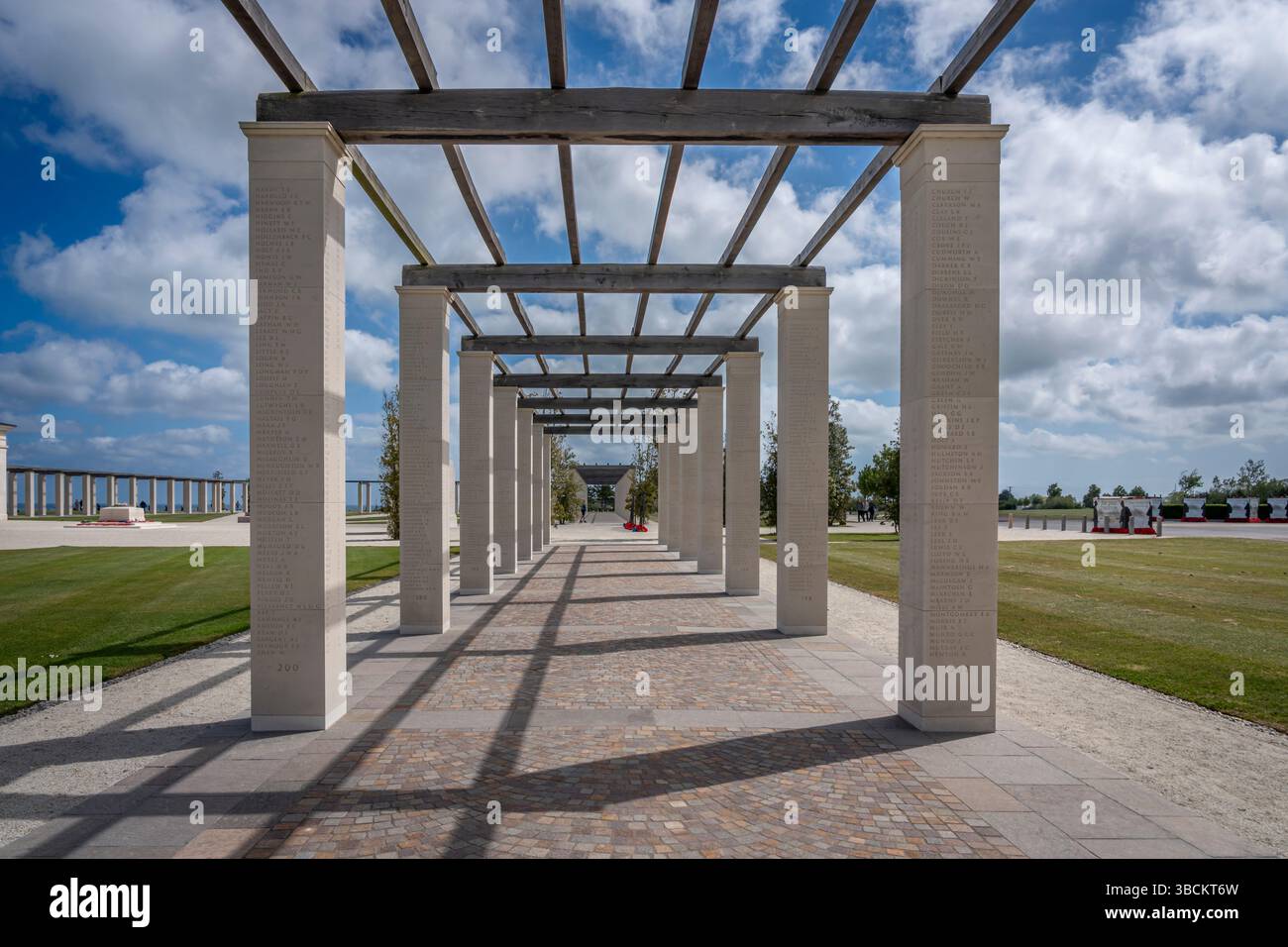 Vers-Sur-Mer, France - 05 16 2025: British Normandy Memorial. Roll of ...