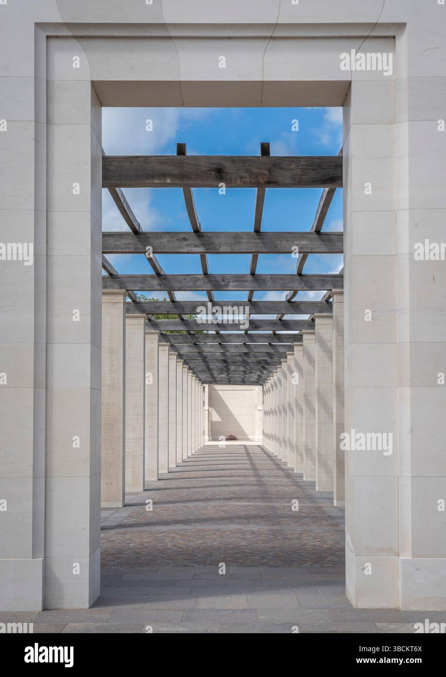 Vers-Sur-Mer, France - 05 16 2025: British Normandy Memorial. Roll of ...