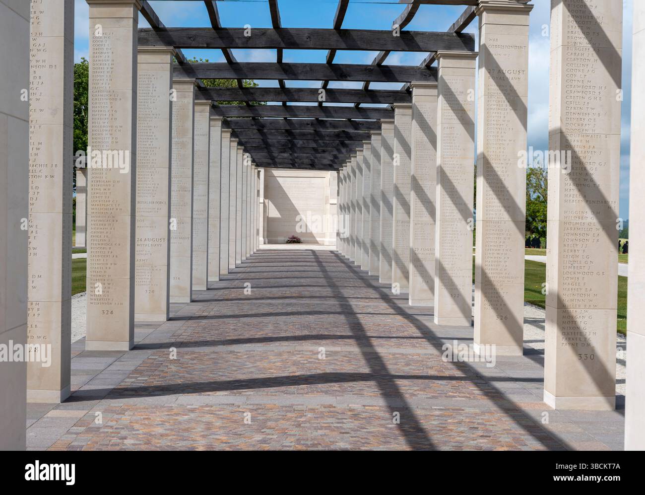 Vers-Sur-Mer, France - 05 16 2025: British Normandy Memorial. Roll of ...