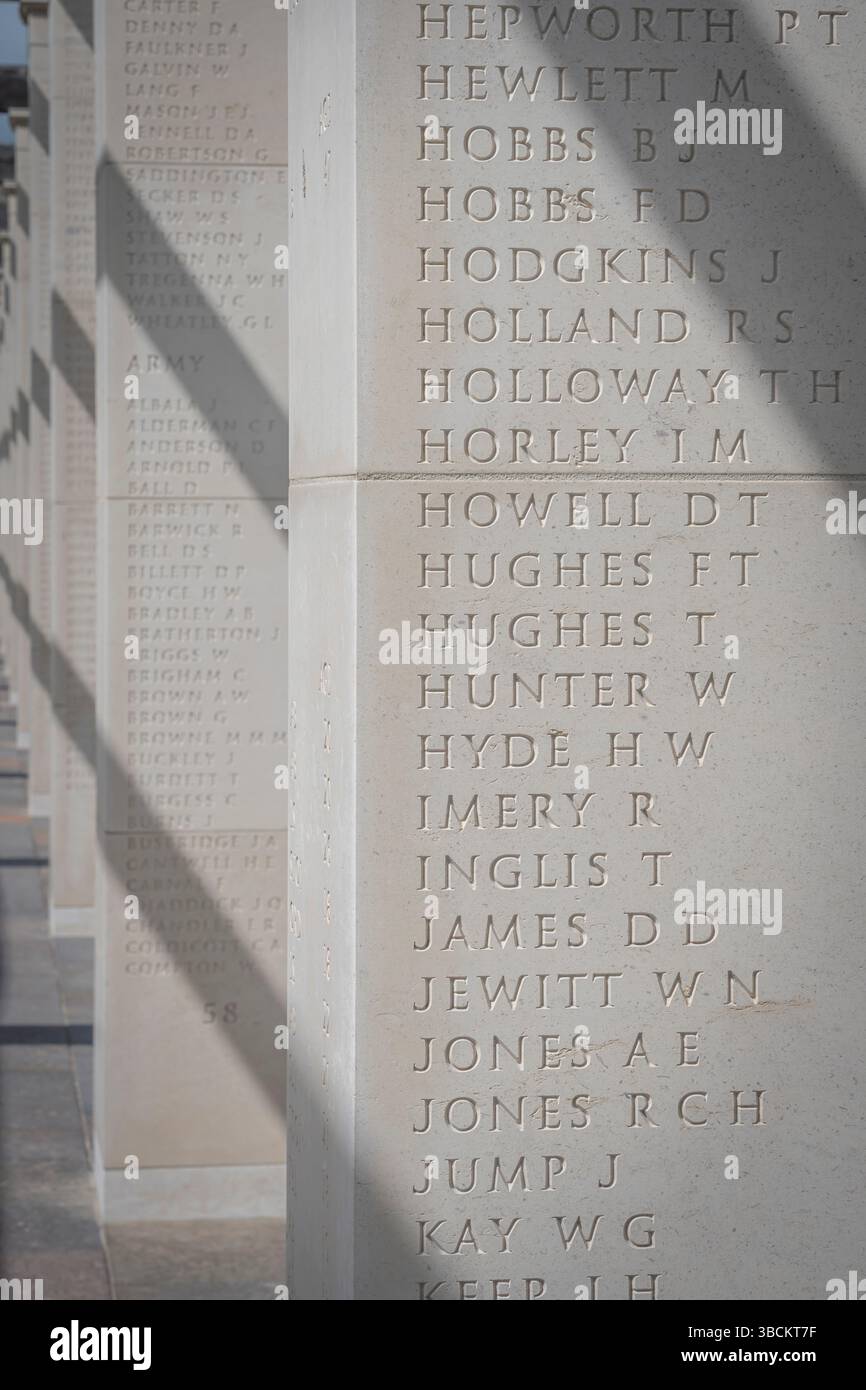 Vers-Sur-Mer, France - 05 16 2025: British Normandy Memorial. Roll of ...