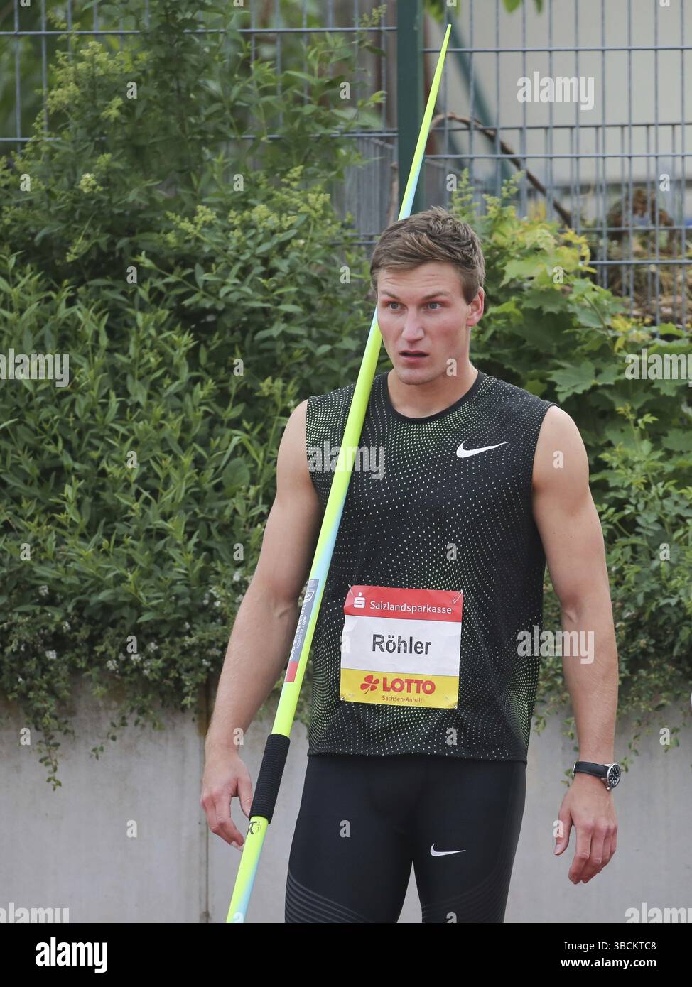 2016 Olympic champion javelin thrower Thomas Roehler (LC Jena) at the ...