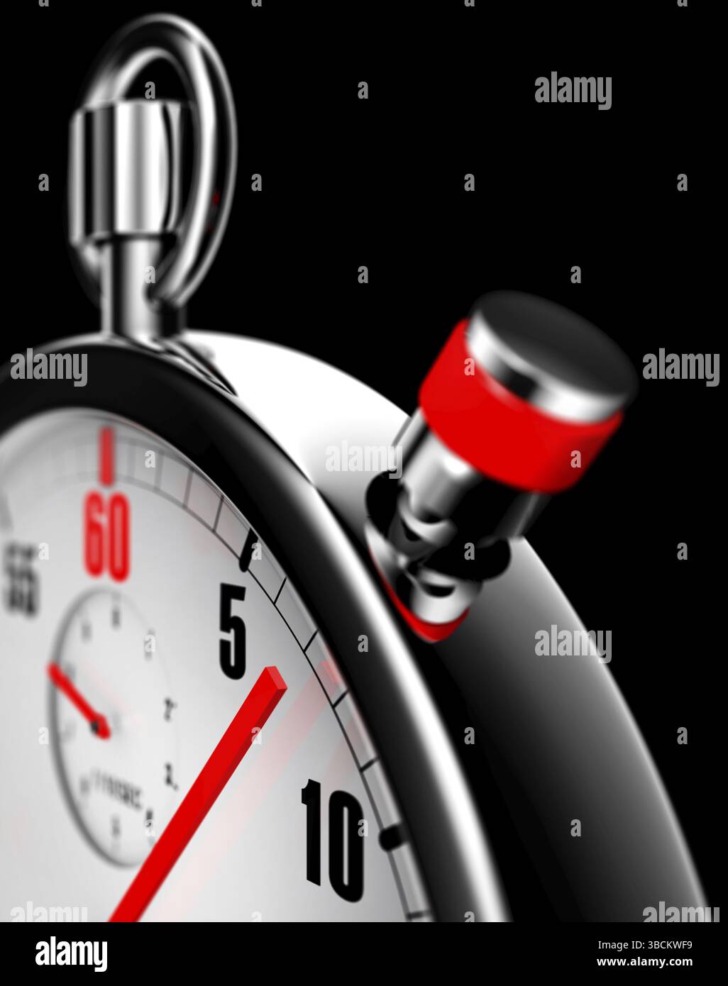 High resolution rendering of a stopwatch Stock Photo - Alamy