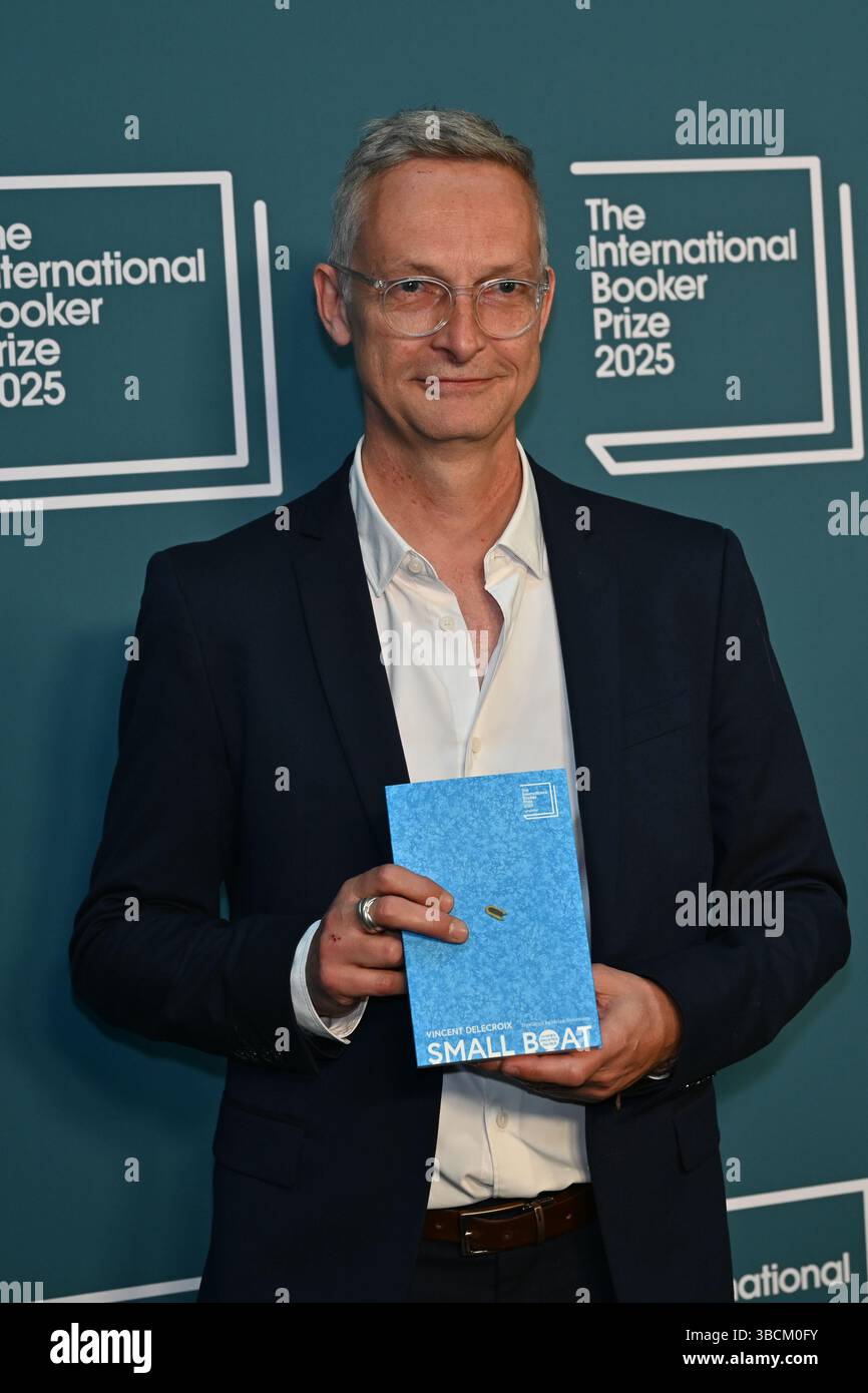 LONDON, UK. 20th May, 2025. Vincent Delecroix at International Booker ...