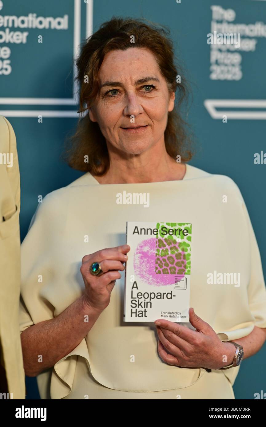 LONDON, UK. 20th May, 2025. Anne Serre at International Booker Prize ...