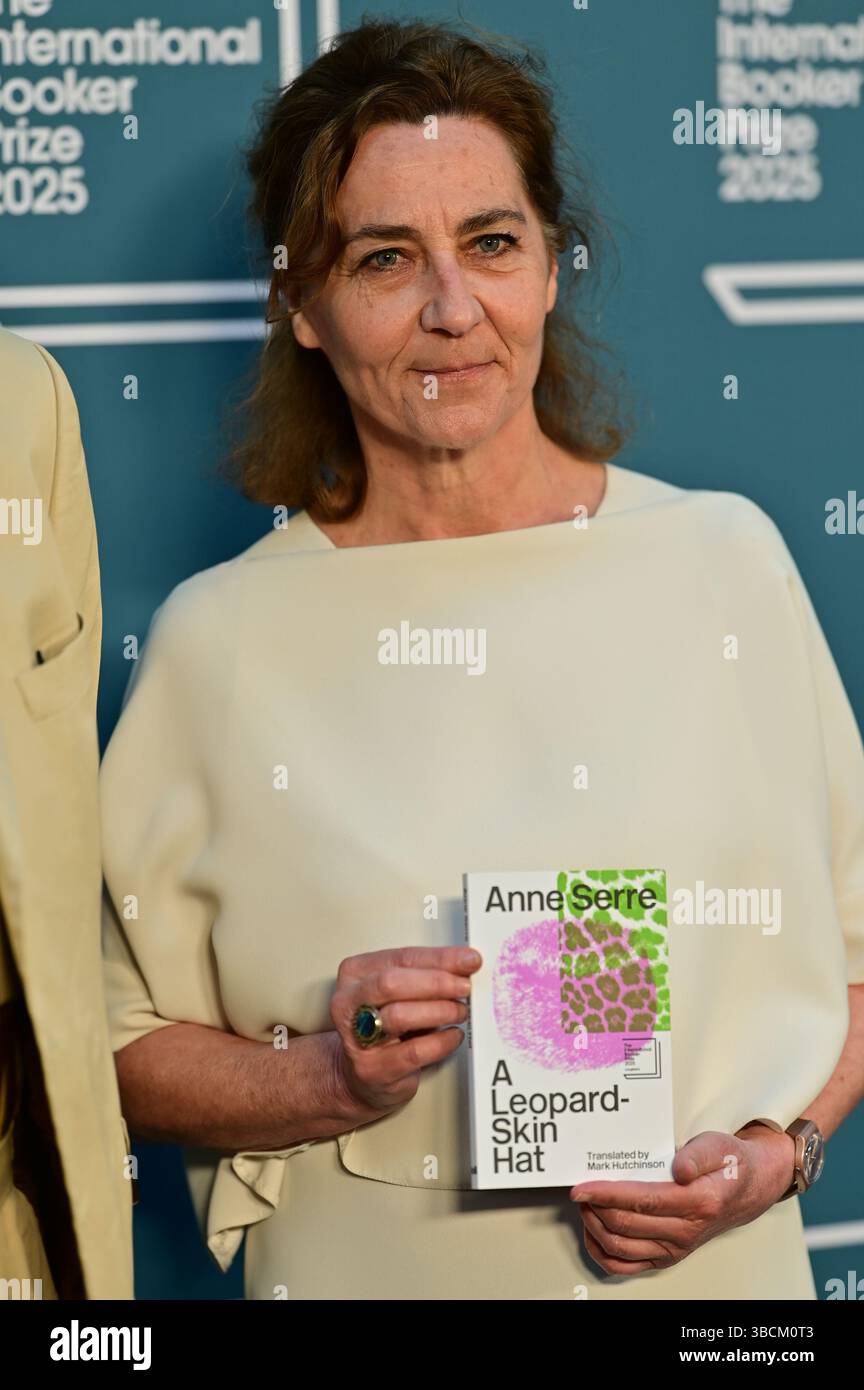 LONDON, UK. 20th May, 2025. Anne Serre at International Booker Prize ...