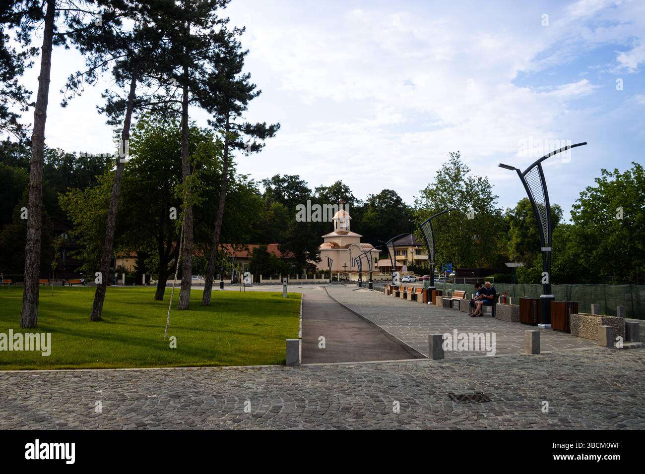 Park at Felix Baths ( Baile Felix ), Romania's largest health resort ...