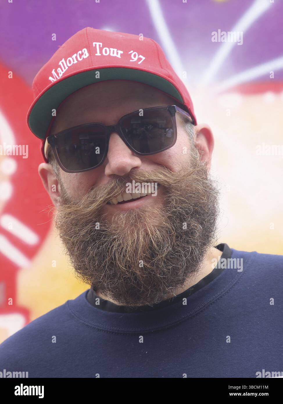 German rapper MC Fitti performing on 28/08/2021 in Magdeburg Stock ...