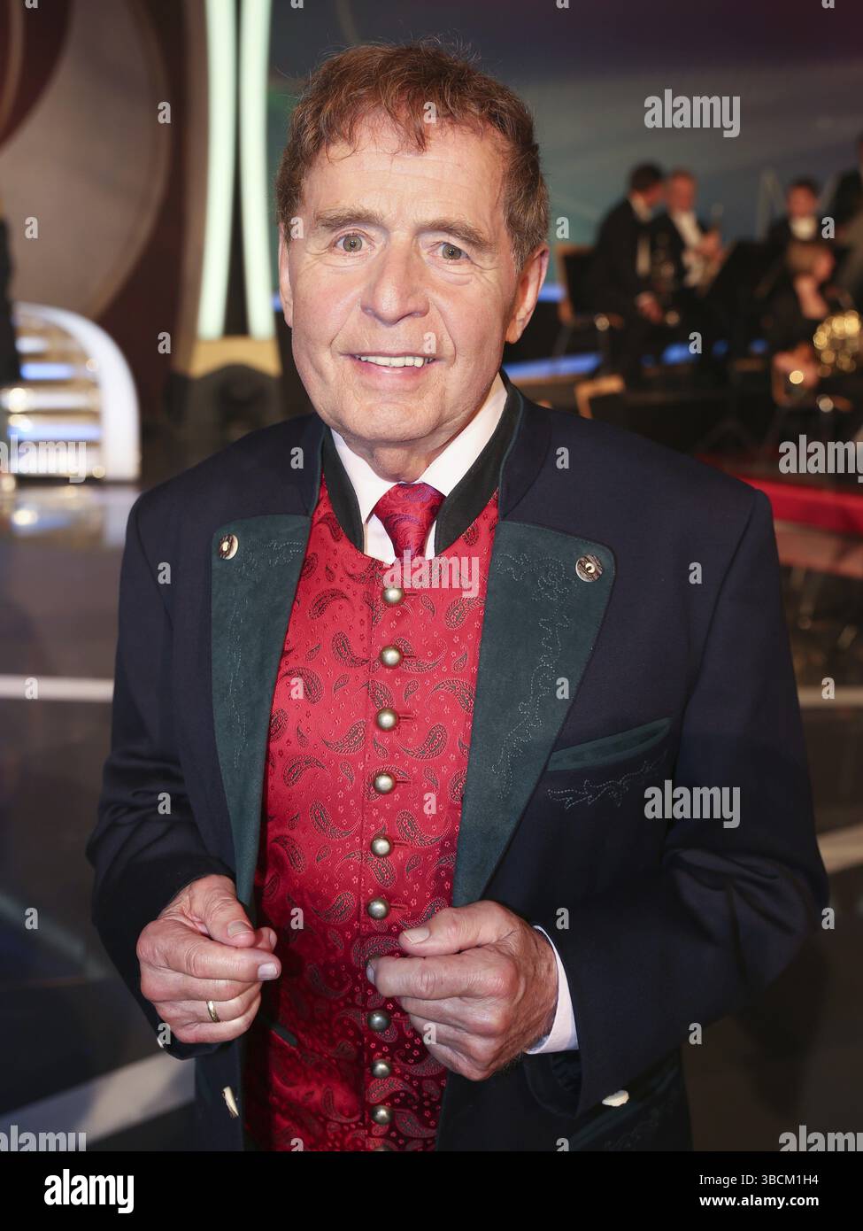 Singer Eberhard Hertel on MDR TV Stefanie Hertel Stock Photo - Alamy
