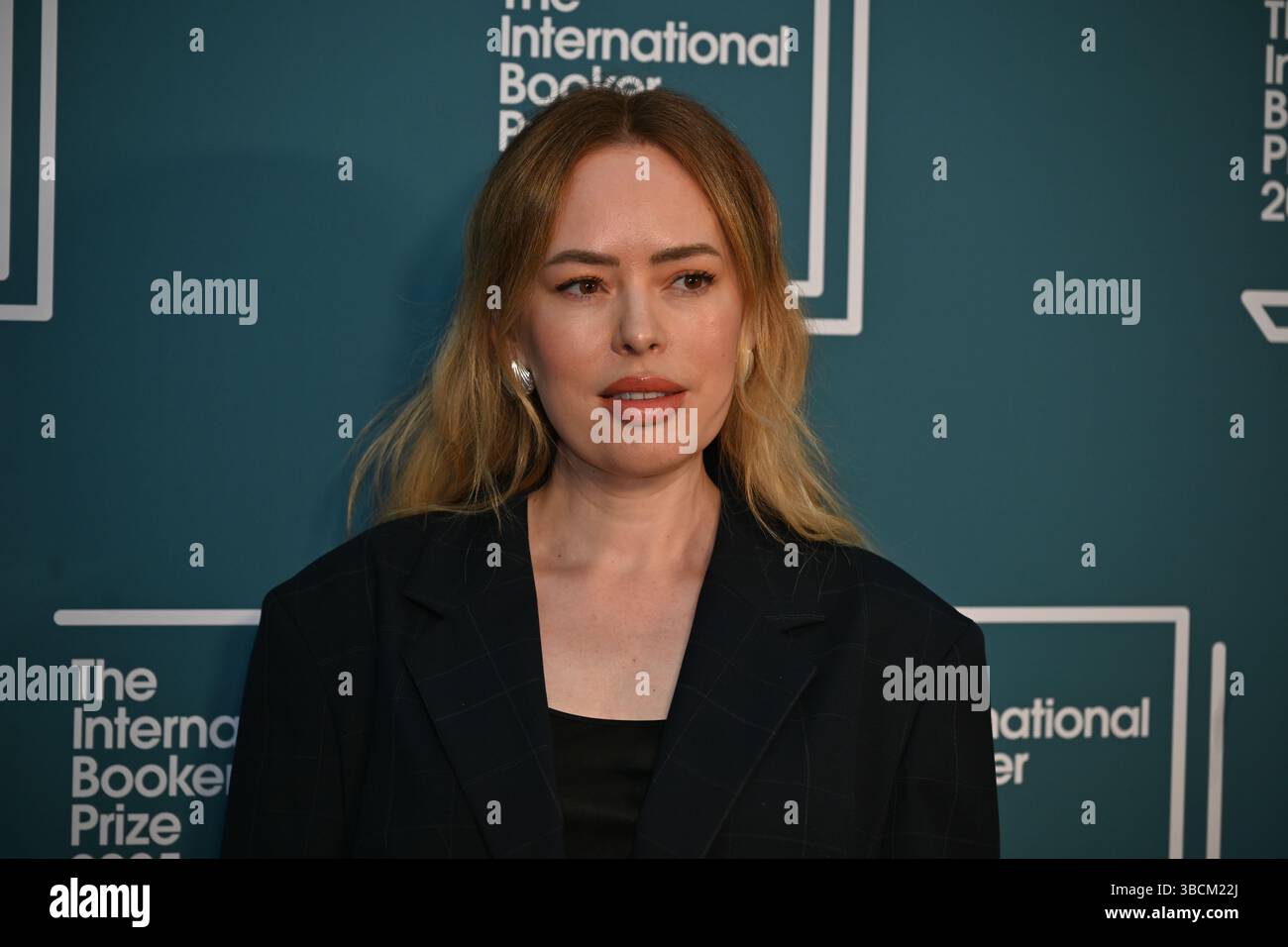 LONDON, UK. 20th May, 2025. Tanya Burr at International Booker Prize 2025 Ceremony at Tate ...