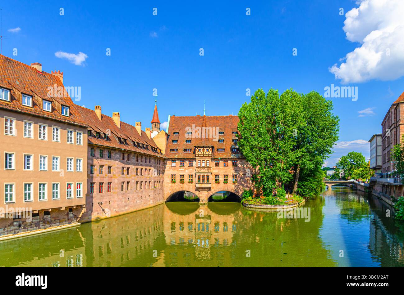 Nuremberg cityscape, Nuremberg landmarks, Hospice Hospital of the Holy ...